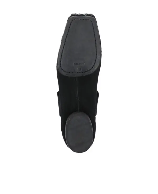 UMA WANG Elastic Ballet Flats - Black