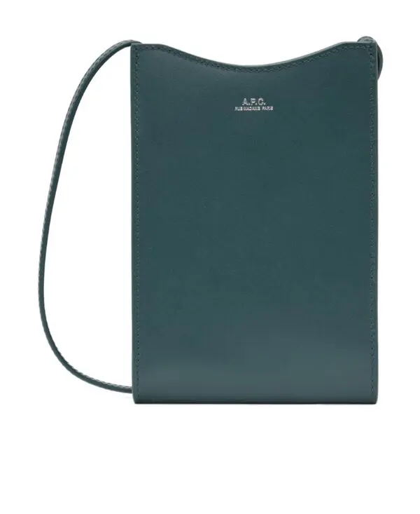 A.p.c. Logo Print Messenger Bag - Blue