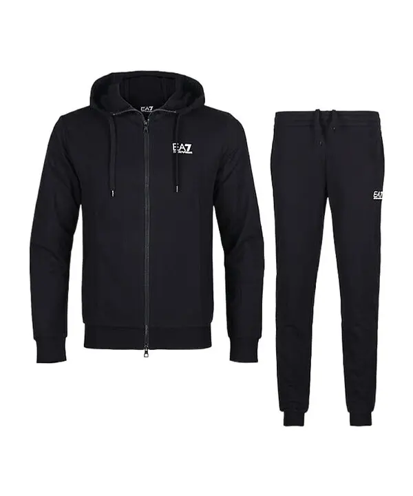 EA7 Zip-up Tracksuit Set - Black