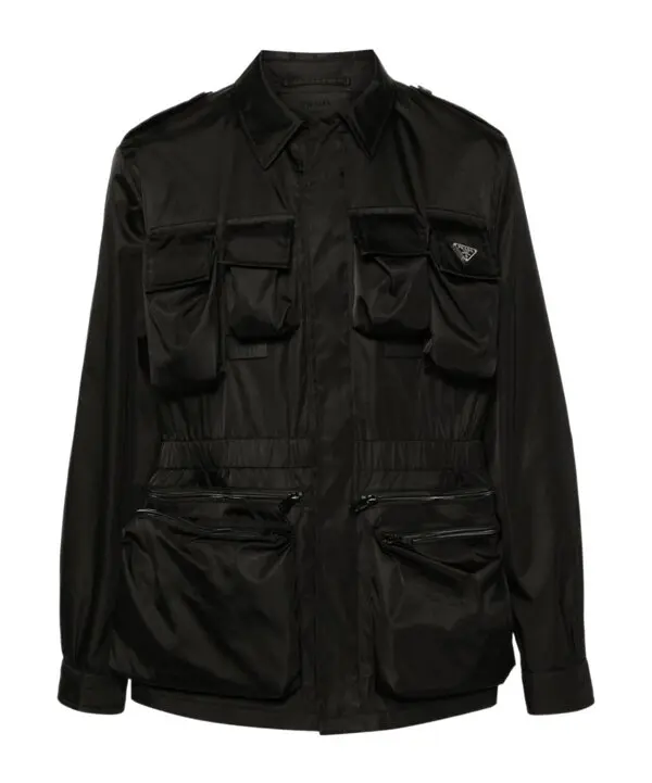 Prada Long-sleeved Jacket With Pocket Detail