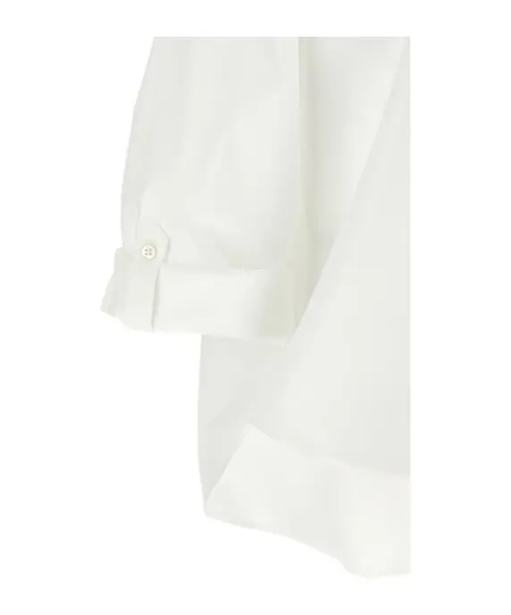 Brunello Cucinelli Embellished Curved Hem Shirt