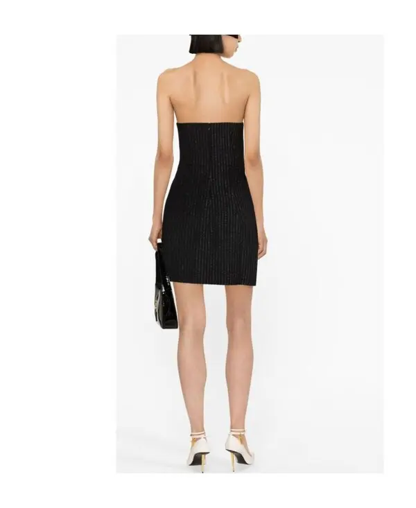 Alessandra Rich Pinstripe Mini Dress