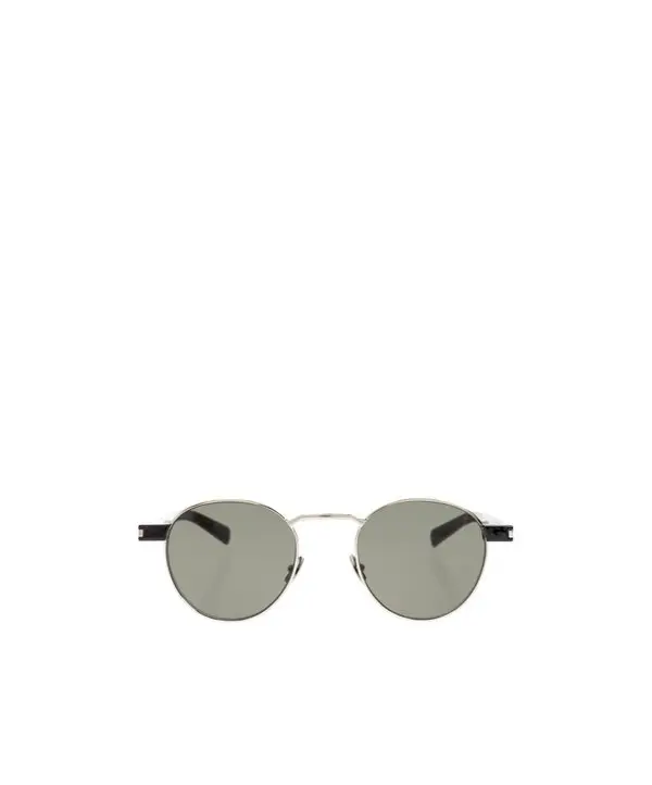 Saint Laurent Round Frame Sunglasses - Silver