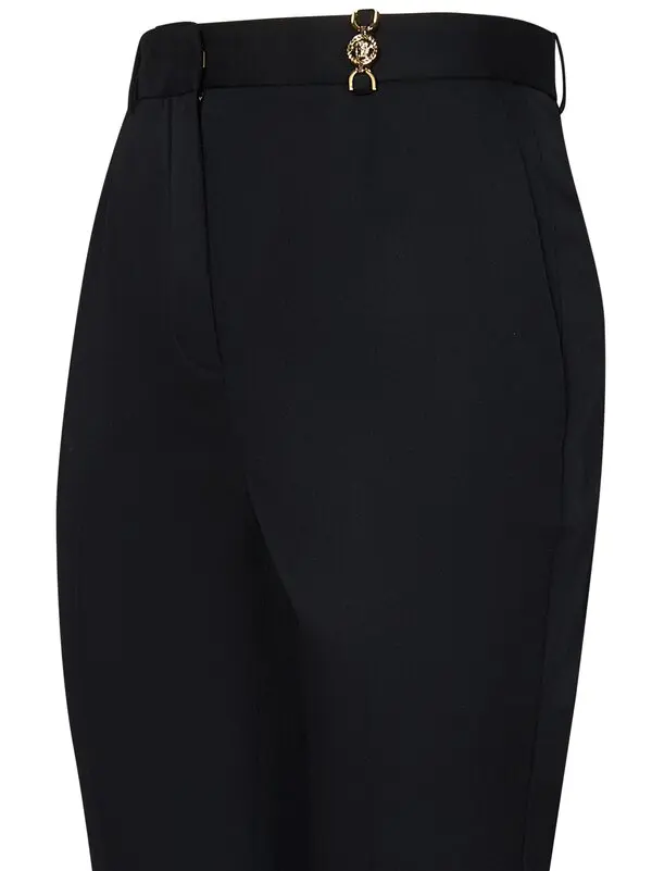 Versace Medusa Plaque Pleated Trousers
