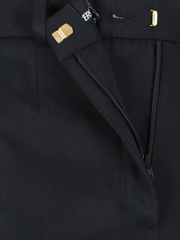Versace Medusa Plaque Pleated Trousers