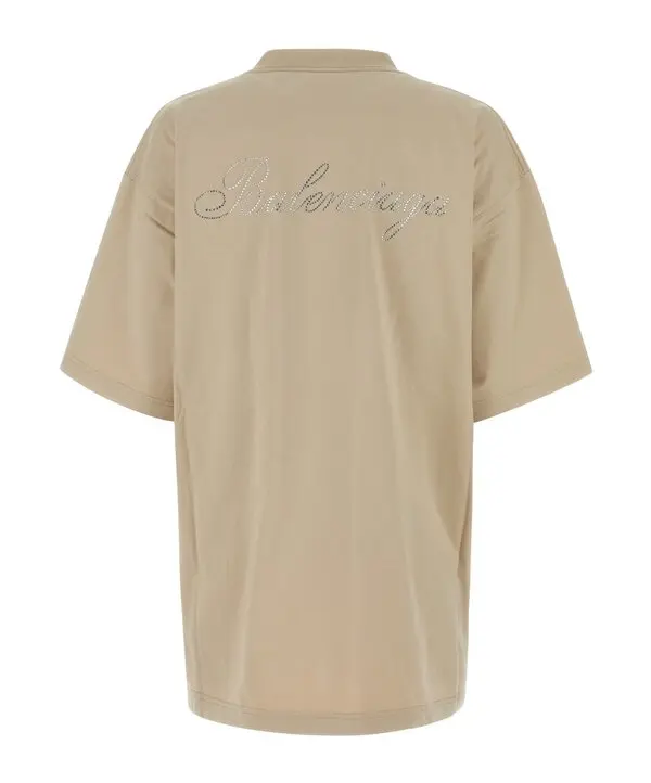 Balenciaga Logo Embellished Oversized T-shirt
