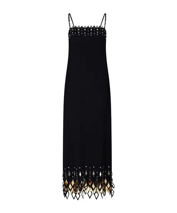 Rabanne Sleeveless Embellished Maxi Dress