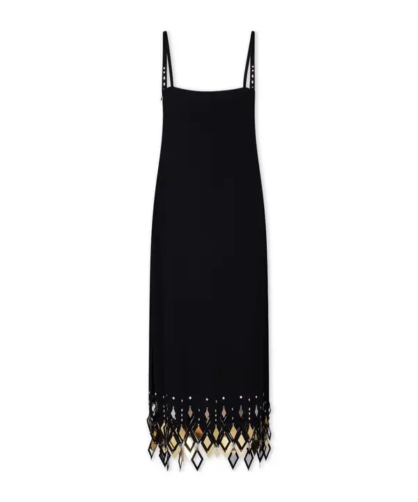 Rabanne Sleeveless Embellished Maxi Dress