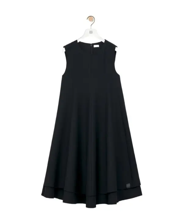 Loewe Double Layer Dress - Black