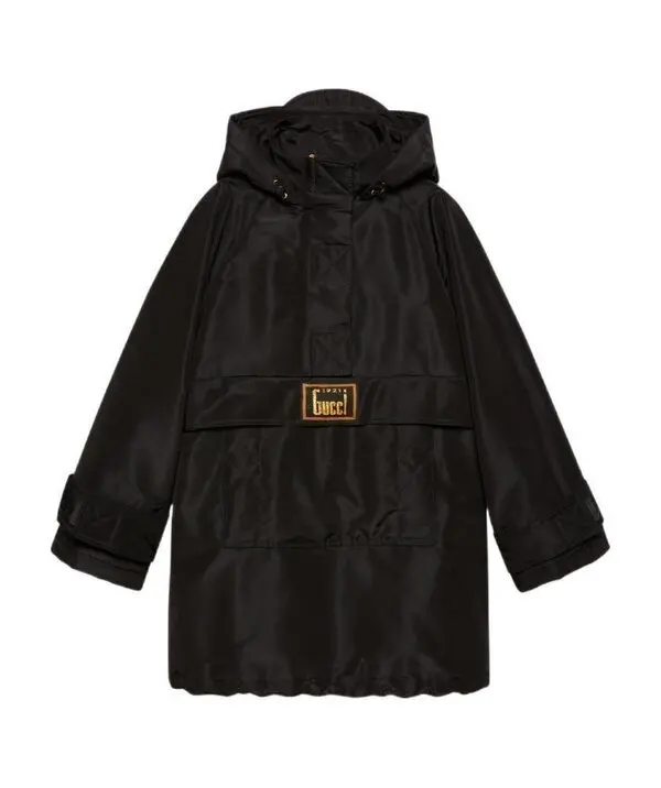 Gucci Glitter-logo Hooded Jacket
