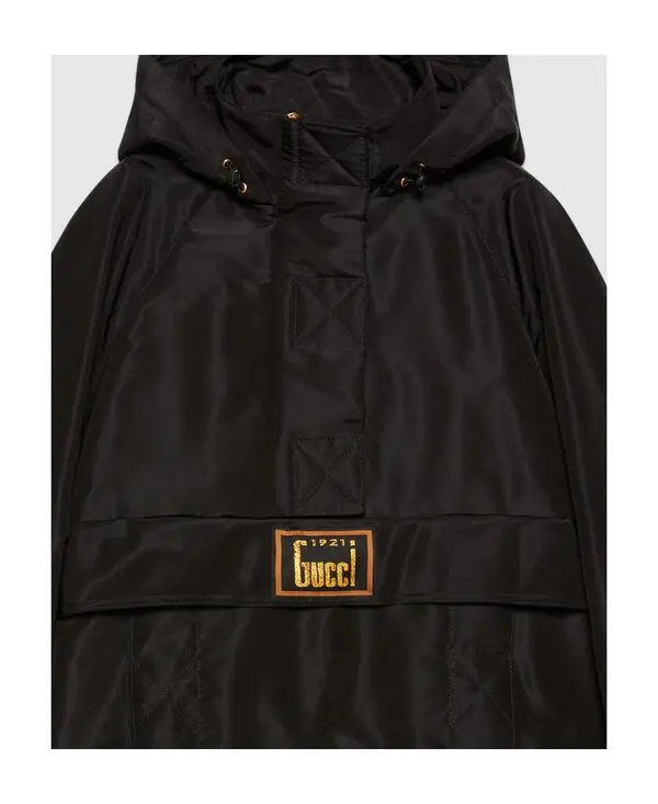 Gucci Glitter-logo Hooded Jacket