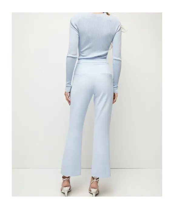 Veronica Beard High-rise Slim-fit Flared Leg Trousers