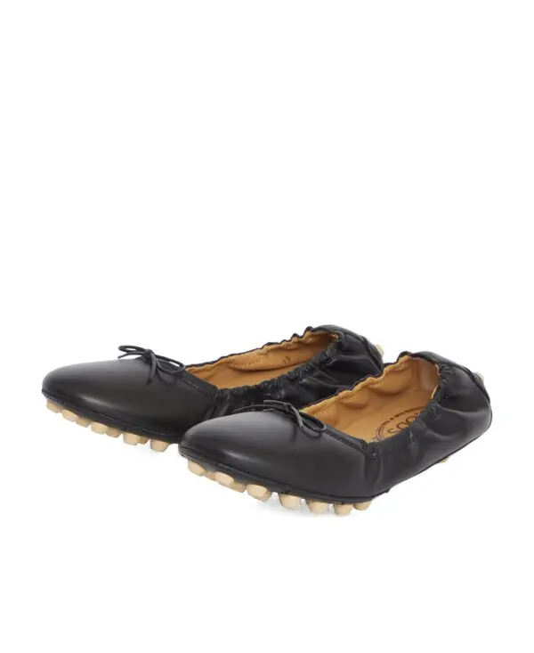 TOD'S Gommino Ballerina Flat With Bow Detailing