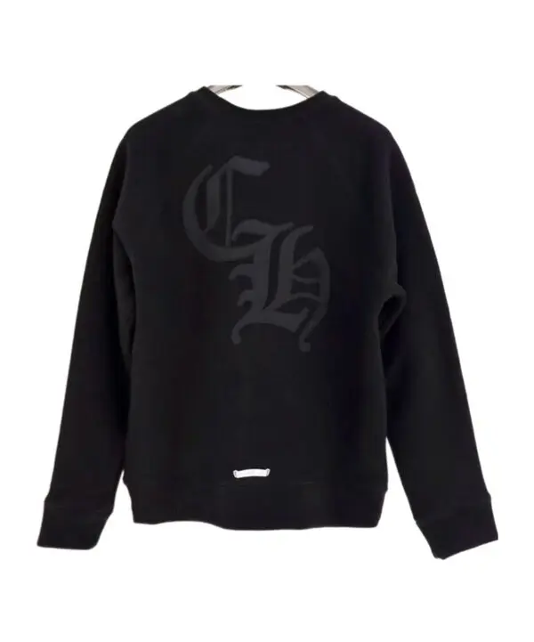 Chrome Hearts Logo Patch Leather Sweatshirt