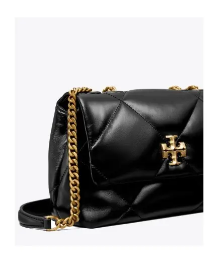 Tory Burch Small Kira Quilted Chain Shoulder Bag - Black