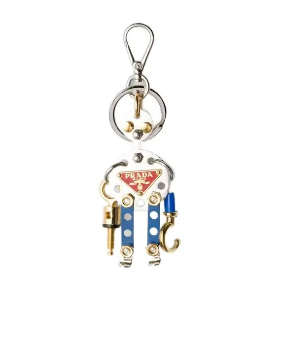 Prada Robot Metal Keychain Charm - Colorful