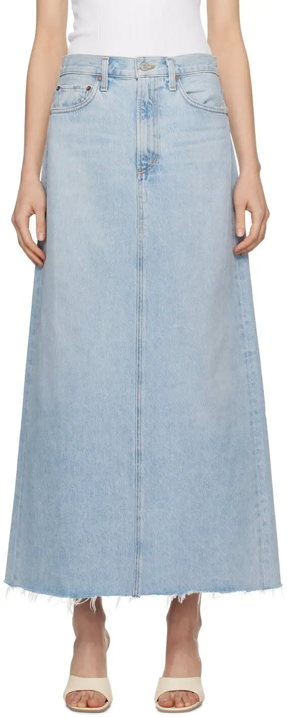 AGOLDE Maxi Denim Skirt - Practice