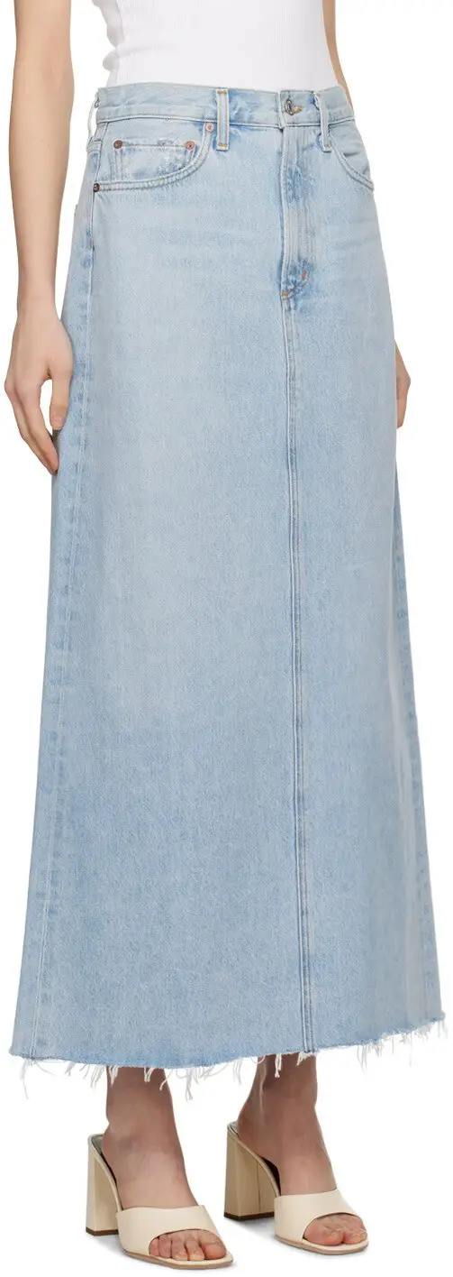 AGOLDE Maxi Denim Skirt - Practice