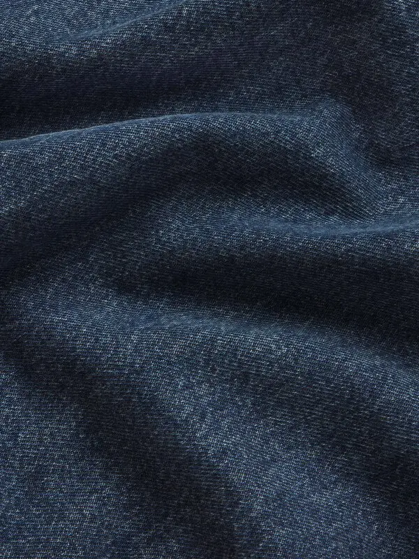 FRAME Long-sleeved Denim Jacket With Wool Collar - Motion