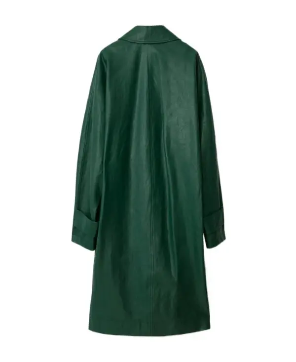 Burberry Long-sleeved Leather Coat