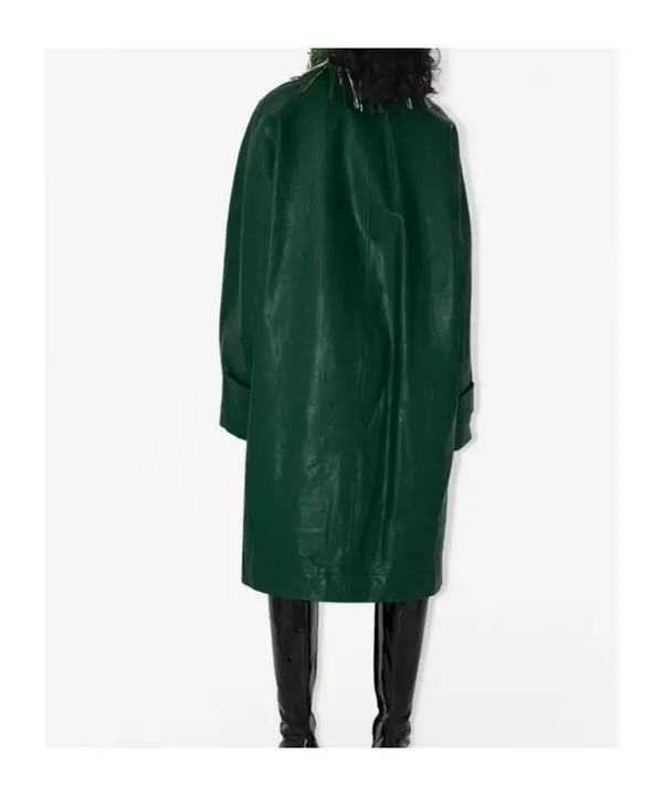 Burberry Long-sleeved Leather Coat