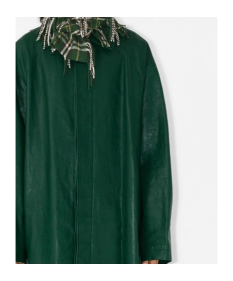 Burberry Long-sleeved Leather Coat
