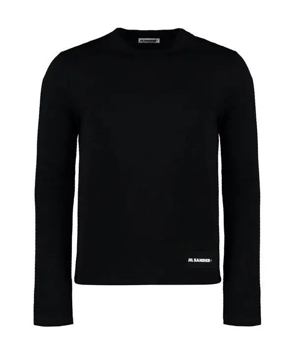JIL SANDER Long Sleeve T-shirt With Logo Patch