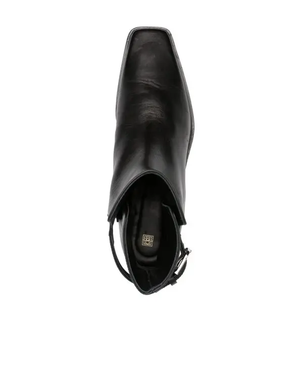 TOTEME Belted Square Toe Boots