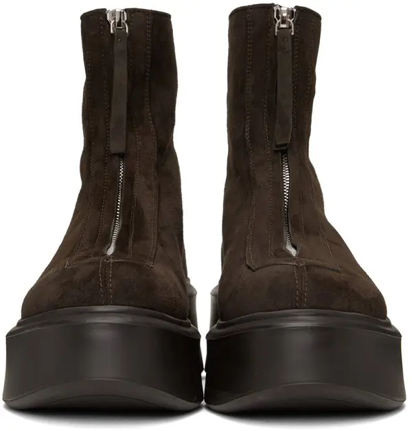 THE ROW Zip-up Ankle Boots