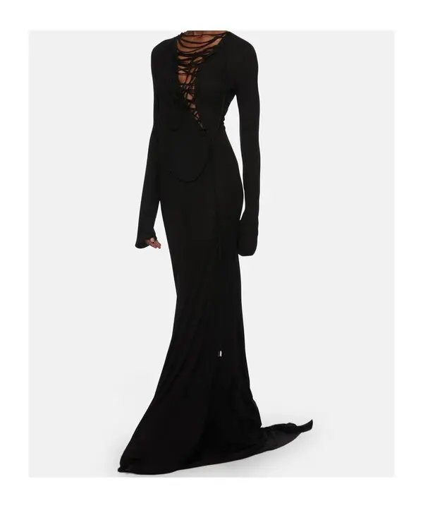Attico Lace-up Maxi Dress