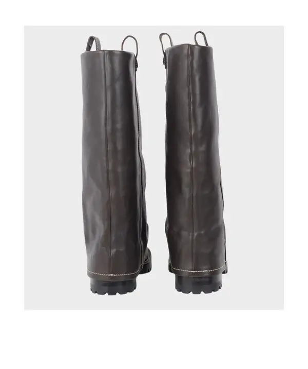 Acne Studios Round Toe Block Heel Boots