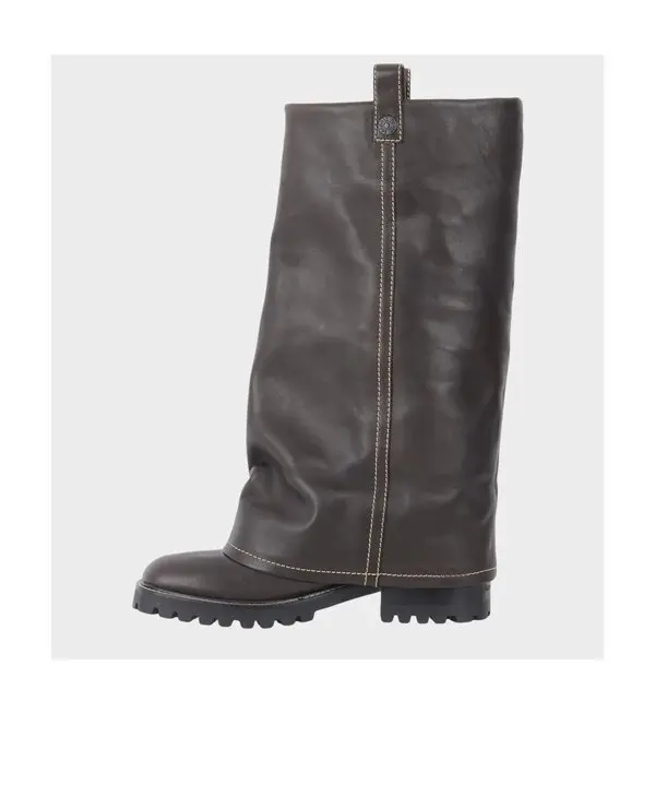 Acne Studios Round Toe Block Heel Boots