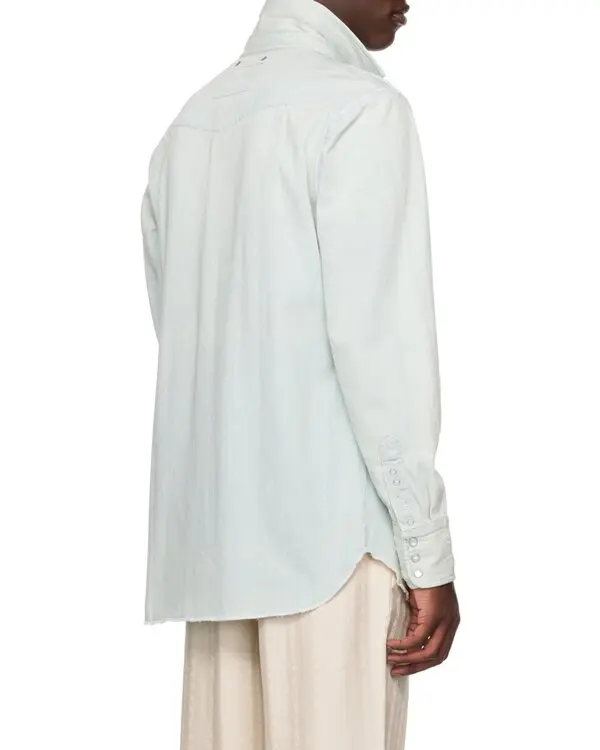 GOLDEN GOOSE Logo Patch Buttoned Shirt