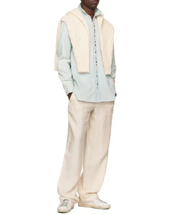 GOLDEN GOOSE Logo Patch Buttoned Shirt
