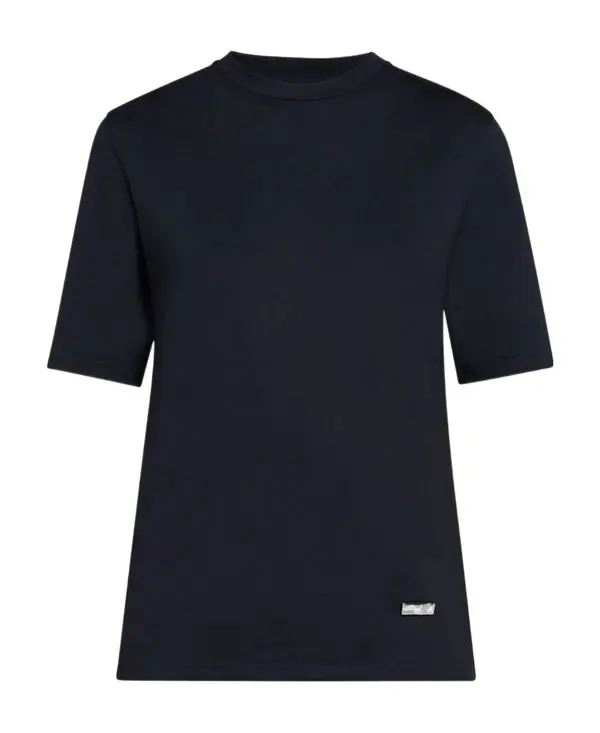 JIL SANDER Logo Plaque Cotton T-shirt