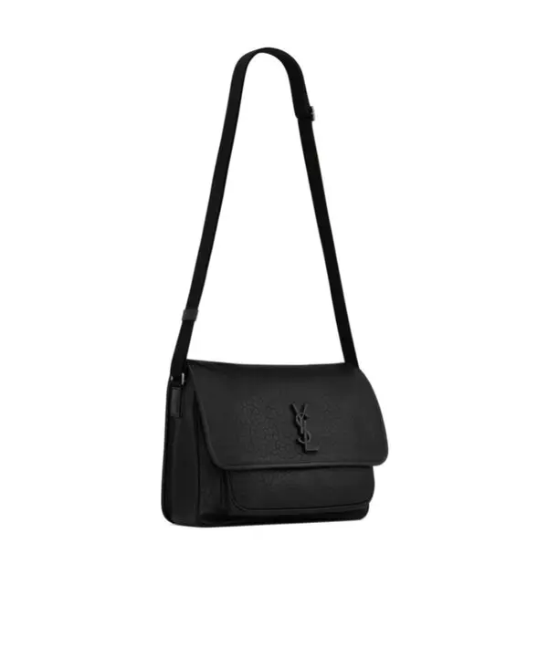 Saint Laurent Niki Messenger Bag With Logo Plaque