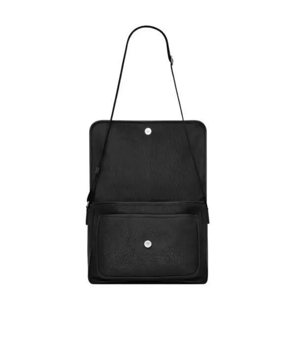 Saint Laurent Niki Messenger Bag With Logo Plaque