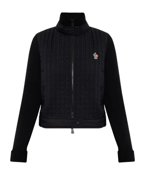 Moncler High Neck Quilted Cardigan