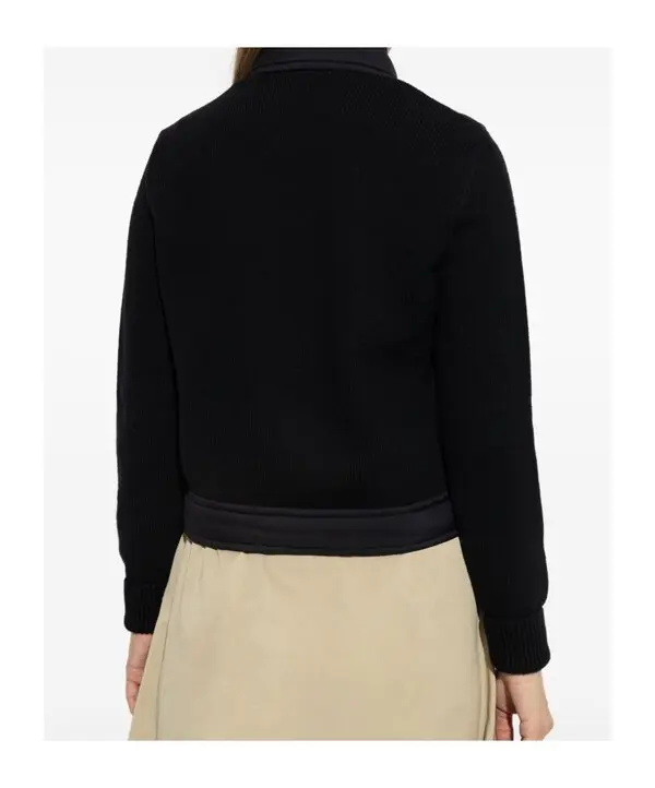 Moncler High Neck Quilted Cardigan