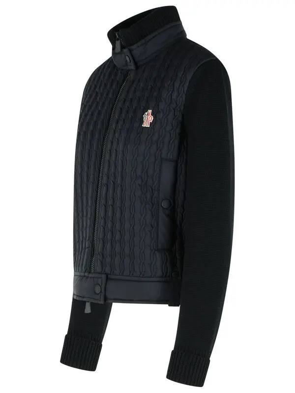 Moncler Quilted Zip-up Sweater