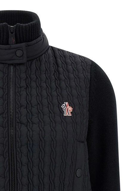 Moncler Quilted Zip-up Sweater
