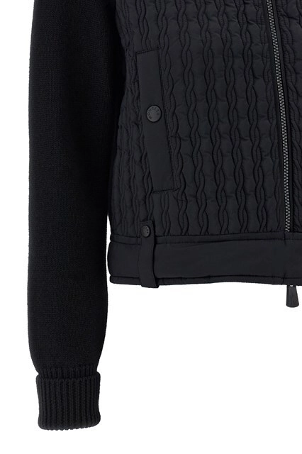 Moncler Quilted Zip-up Sweater