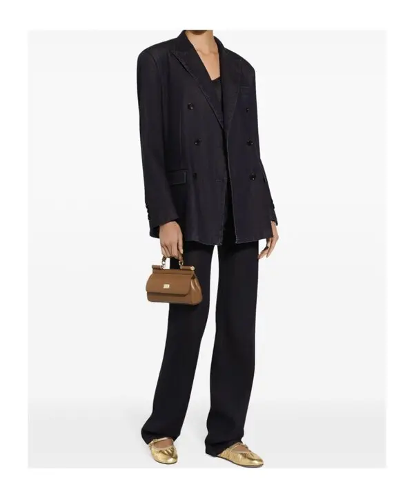 Dolce & Gabbana Double-breasted Peak Lapel Jacket - Blue