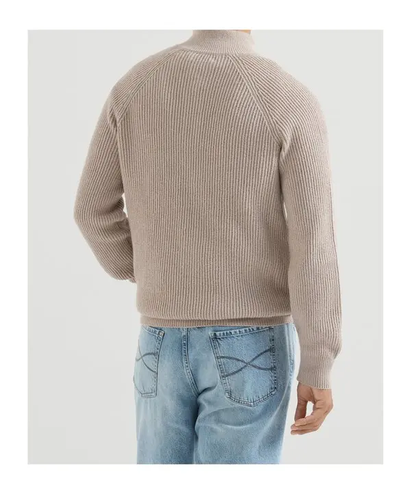 Brunello Cucinelli Malfilé English Rib Cardigan