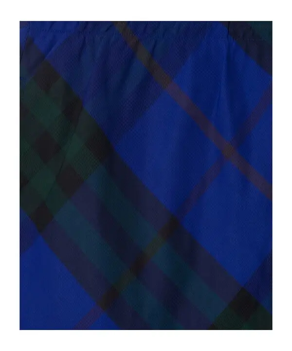 Burberry Checkered Knee-length Twill Swim Shorts