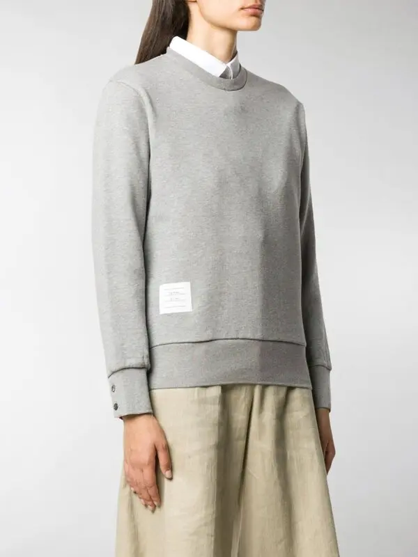 Thom Browne Logo Patch Sweatshirt