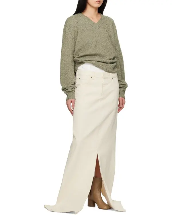 MAISON MARGIELA Distressed V-neck Jumper