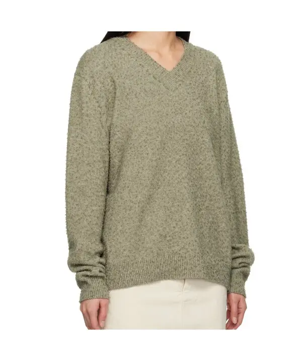 MAISON MARGIELA Distressed V-neck Jumper