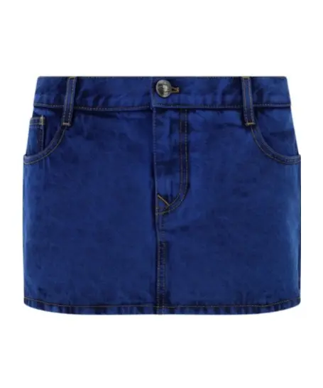 VIVIENNE WESTWOOD Foam Mini Denim Skirt
