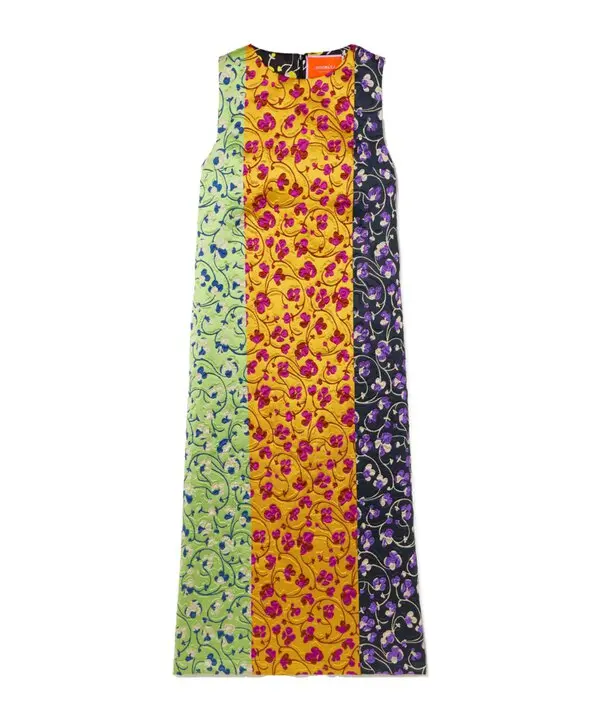 La DoubleJ Patchwork Embroidered Dress - Multi-color